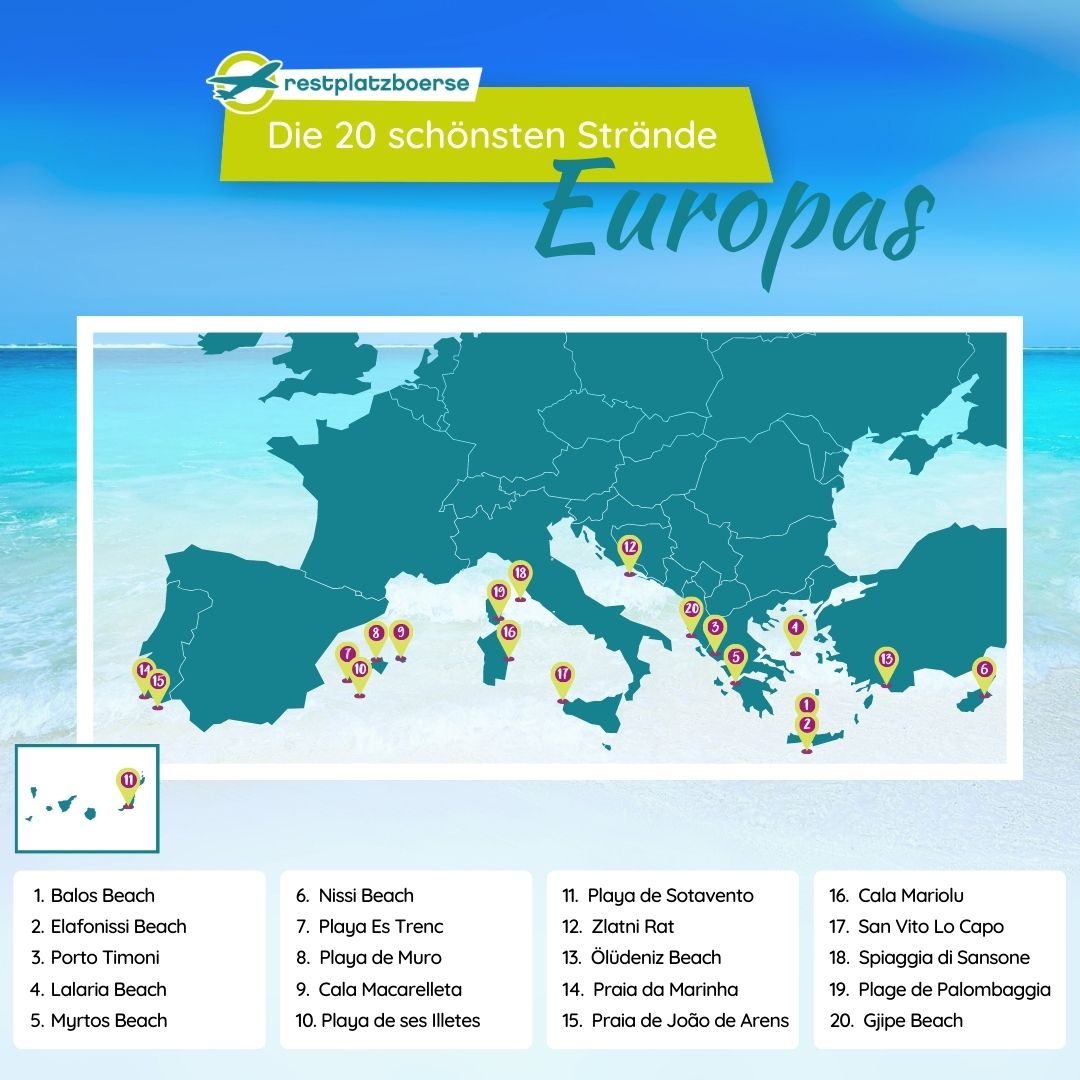 Die 20 schönsten Strände in Europa | Restplatzbörse